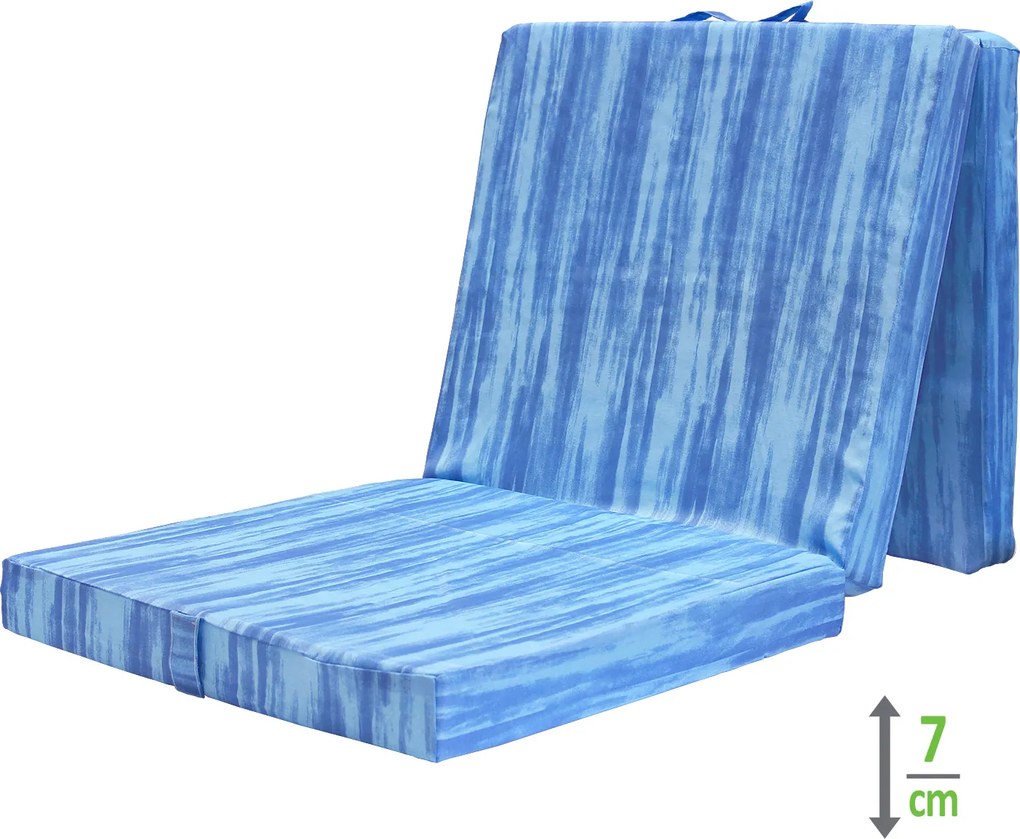 Idea Skládací matrace THOMMY 60x190 Barva potahu: Modrá
