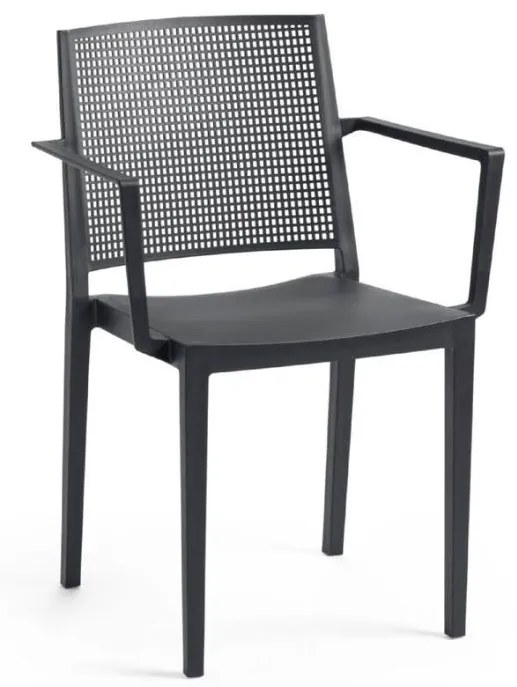 91044 Křeslo GRID ARMCHAIR, antracit, 81 x 57 x 56 cm