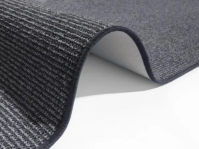 Kusový koberec Bouclé 104435 Anthracite, 67x300, šedá, chodba / predsieň, BT Carpet
