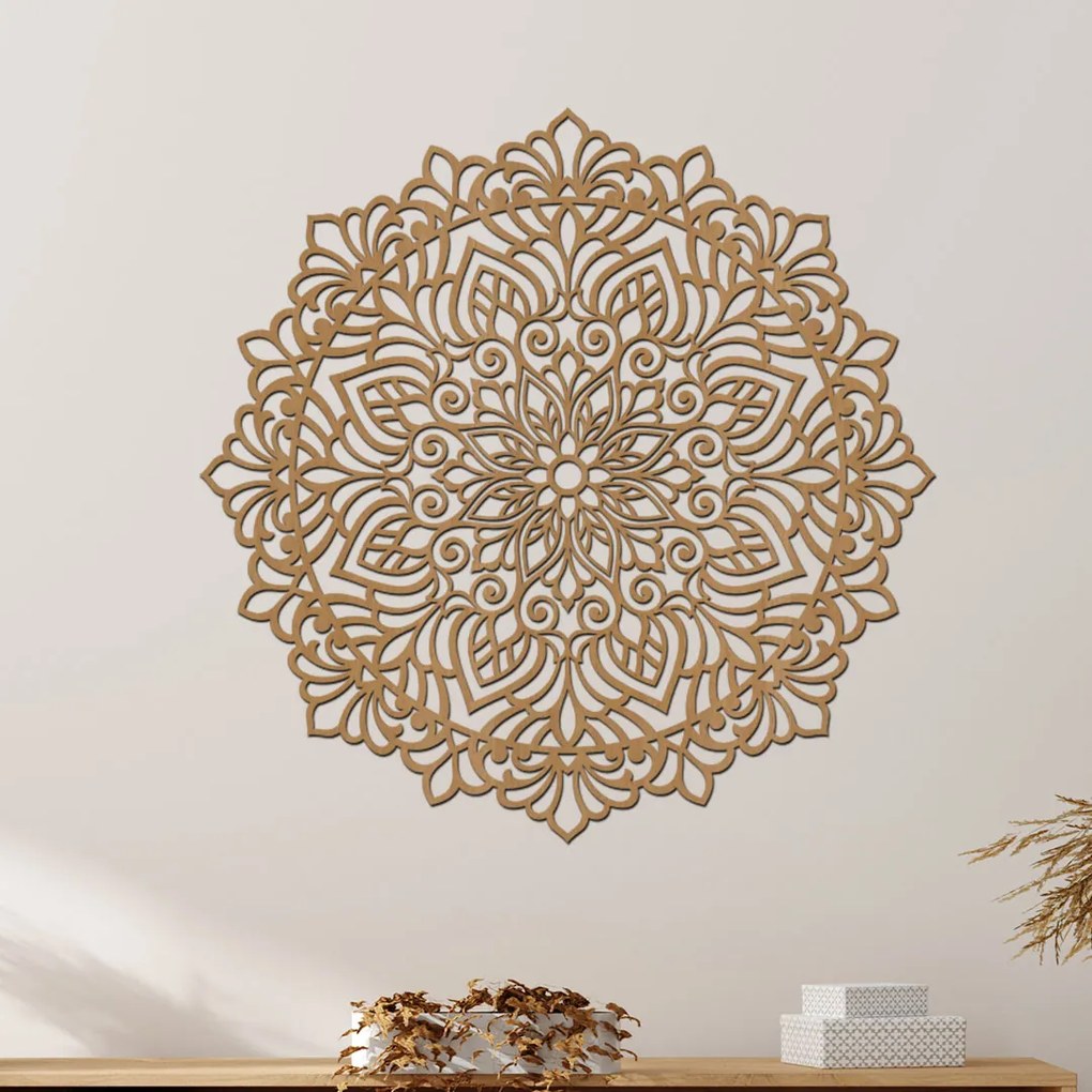 dřevo života Mandala na zeď HOJNOST Zvolte barvu dekoru: Javor, Zvolte rozměr Ø (cm): 60