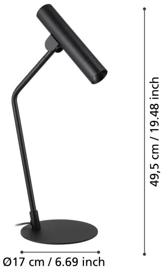 Eglo 900908 - LED Stolní lampa ALMUDAINA LED/5W/230V