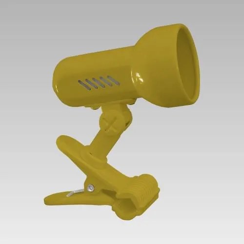 Stolní lampička s klipem METRO, žlutá Prezent METRO 20026