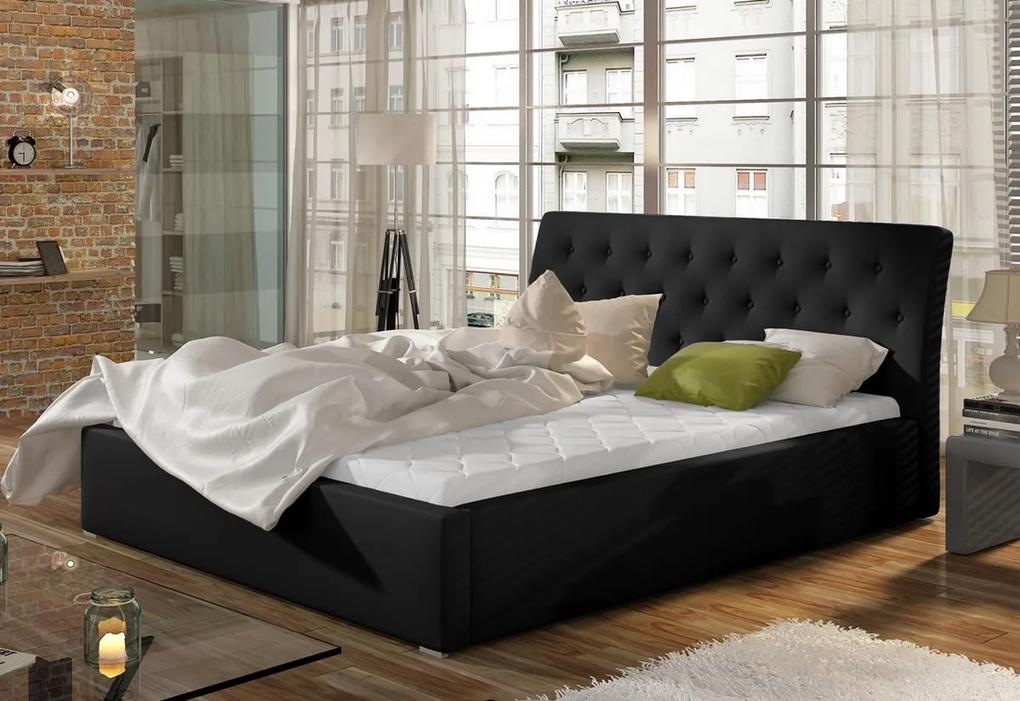 Manželská postel NEAPOL + rošt, 200x200, soft 11