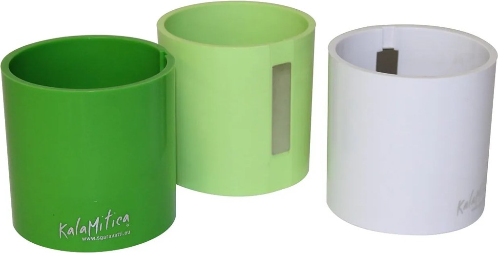 Sgaravatti Trend Set 3ks středních magnetických květináčů CYLINDER 6cm, zelená