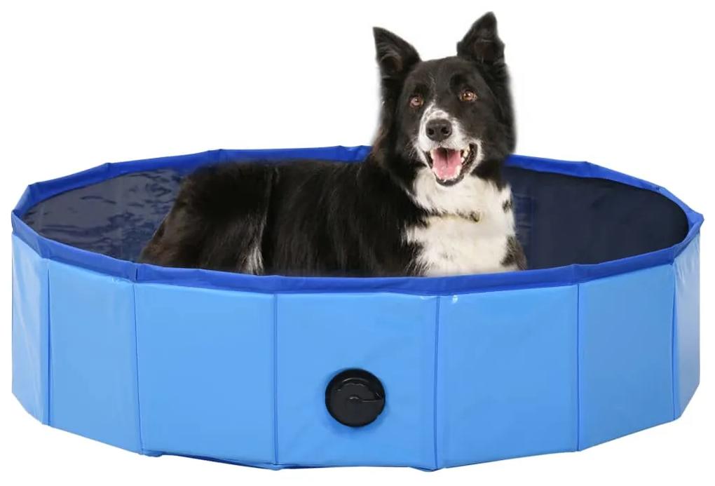 170825 vidaXL Skládací bazén pro psy modrý 80 x 20 cm PVC