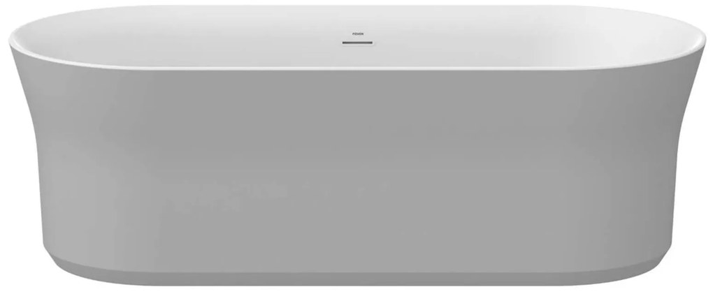 Ravak Ypsilon - Volně stojící vana, 180x80 cm, Smoke Grey/bílá XC00100078