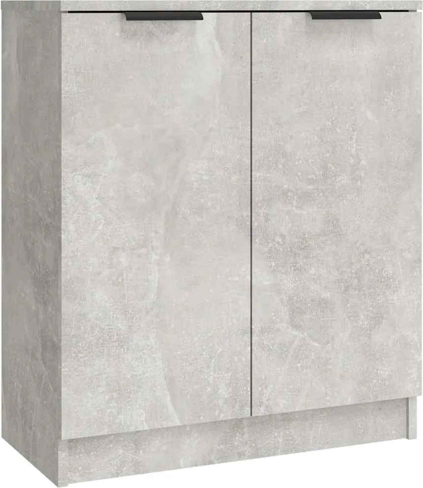 Příborníky 3 ks betonově šedé kompozitní dřevo 3115847