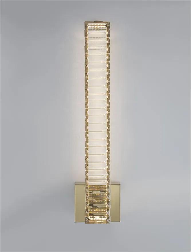 Nova Luce Nástěnné designové svítidlo Aurelia, v. 60cm, zlaté