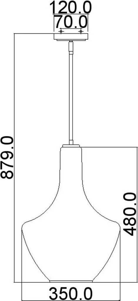 Světlo nad stůl Elstead EVERLY M chrom 1xE27 60W 35 cm
