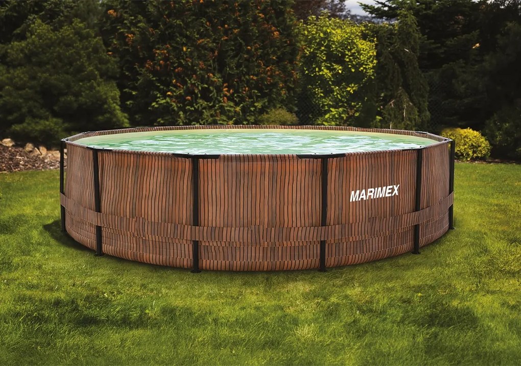 Marimex | Bazén Marimex Florida 3,66x0,99 m se zabudovaným skimmerem - motiv TEAK (poškozený obal) | 103402852