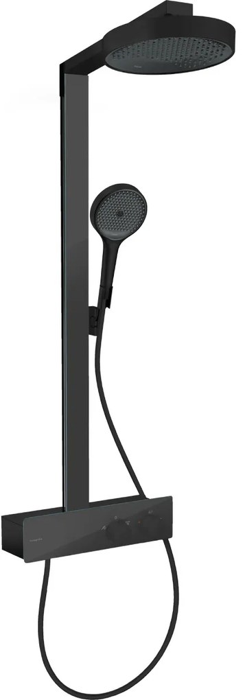 Hansgrohe Rainfinity, Showerpipe 250 1jet EcoSmart s termostatem ShowerTablet 350, černá matná, HAN-28742670