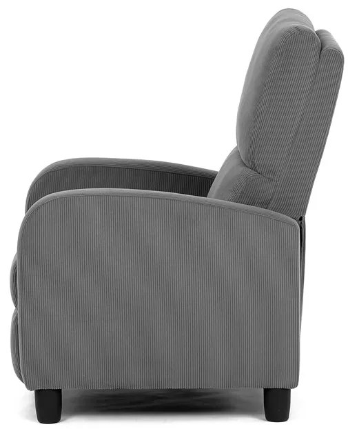 Relaxační křeslo, béžová, manšestrová látka, TV-4011 BGE2 Barva: šedá