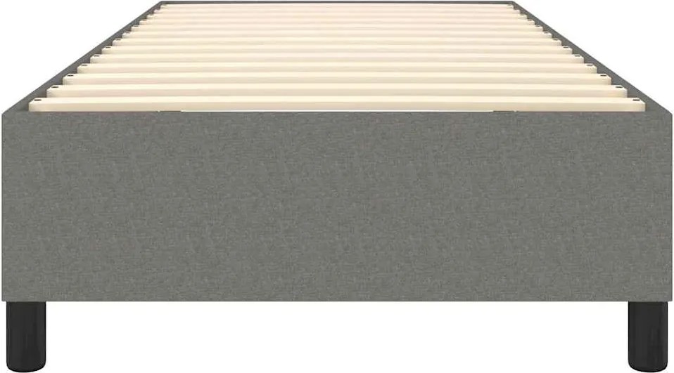 Rám postele s boxspringem tmavě šedá 90 x 190 cm textil 3120823