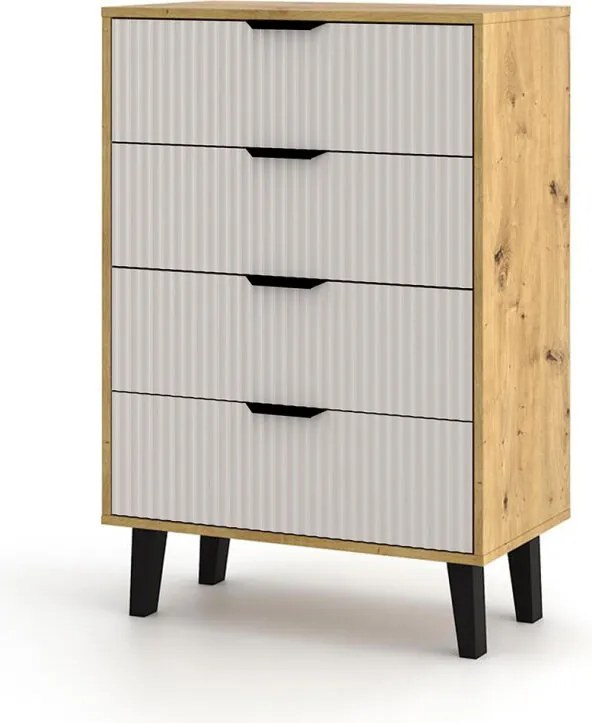Komoda Borg Duo 4Š dub artisan / kašmír