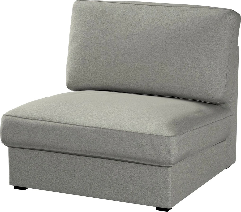 Potah na neskládací křeslo IKEA Kivik barva šedá látka pletený vzor