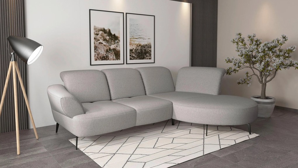 XXXLutz ROHOVÁ SEDAČKA, textil, světle šedá Sit & More - Sedací soupravy - 000144013257