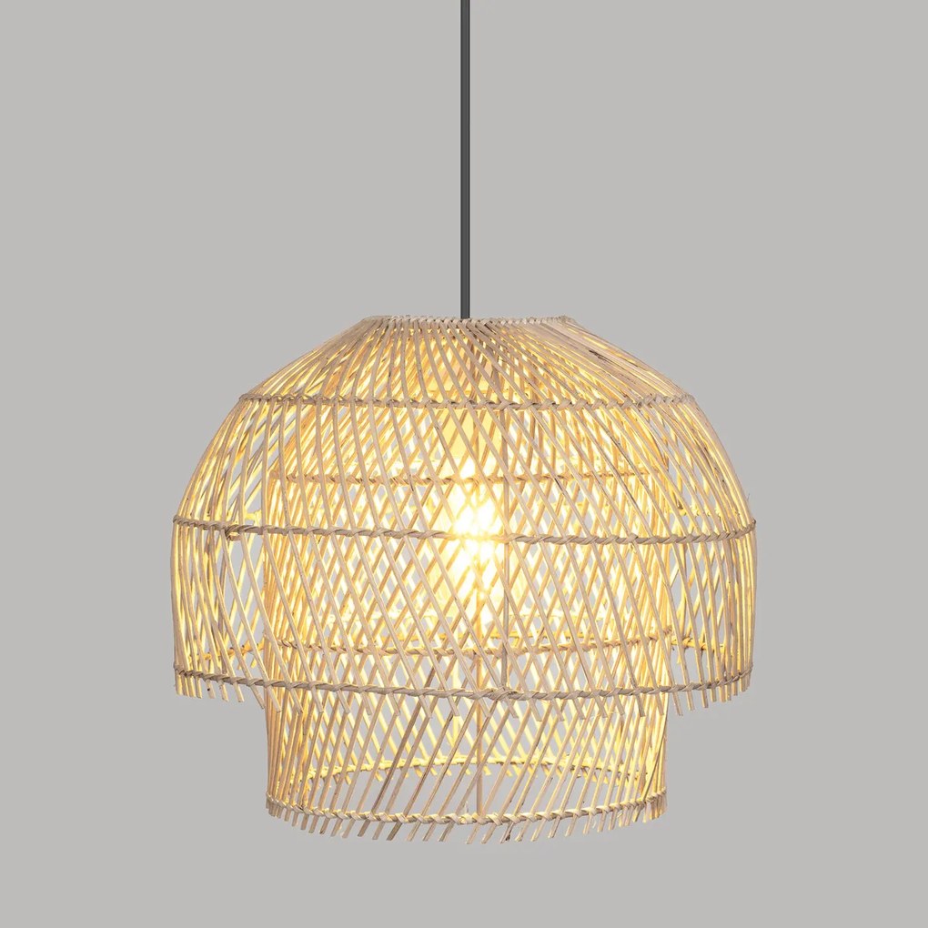Závěsná ratanová lampa KERY
