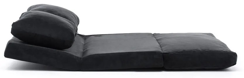 Designová rozkládací pohovka Wandella 120 cm černá