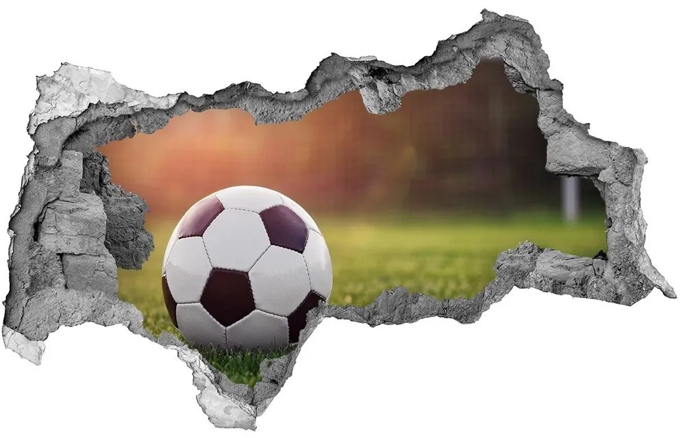 Wallmuralia Fototapeta díra na zeď 3D Fotbal 95x73 cm