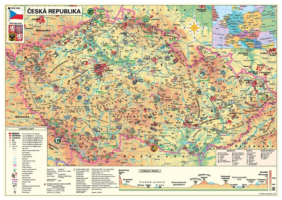 Dino Puzzle Mapa České republiky 500 dílků