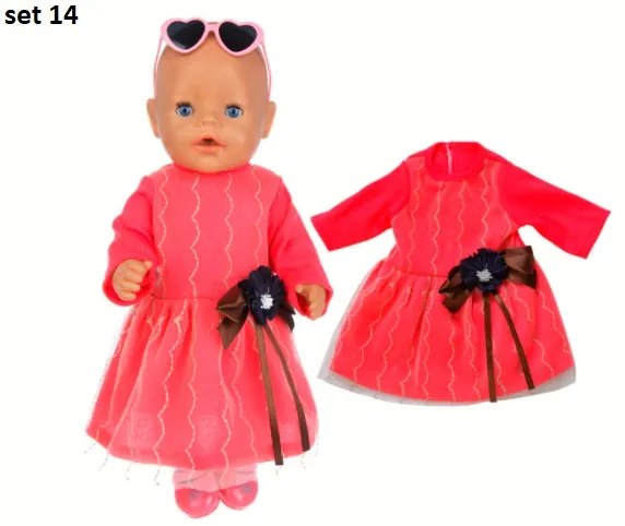 Roztomilé sety oblečků na American girl a BABY Born 43 cm Varianta: set 14
