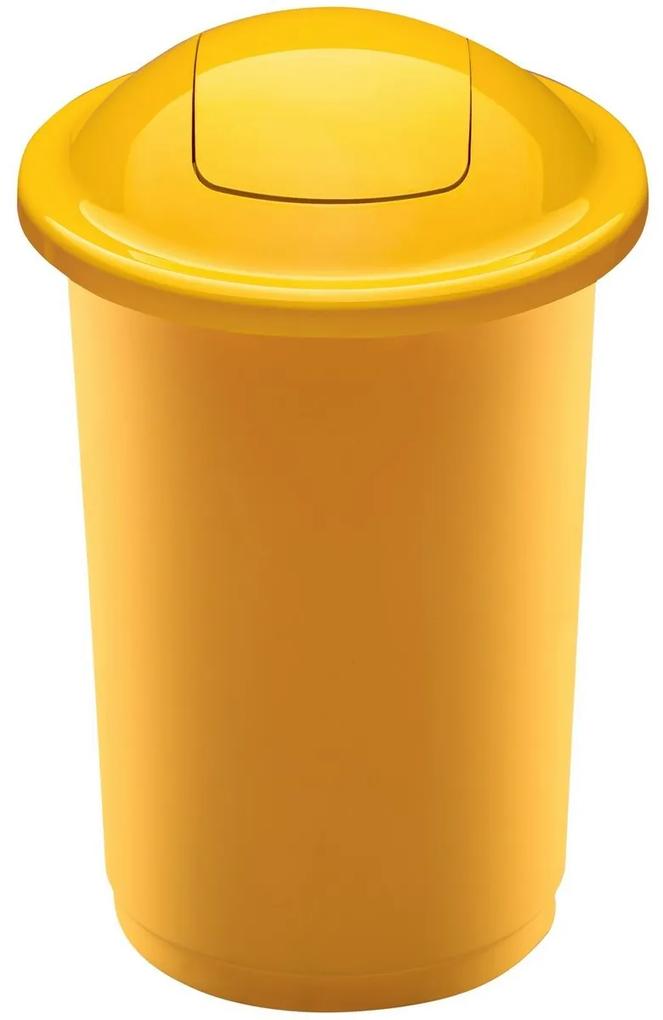 Odpadkový koš na tříděný odpad Top Bin 50 l, žlutá