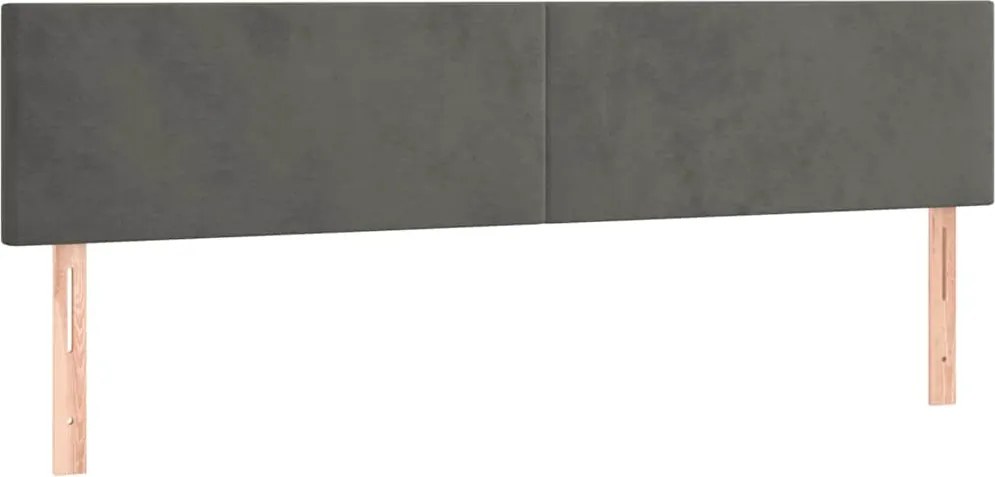 Box spring postel s matrací tmavě šedá 160x200 cm samet 3130848
