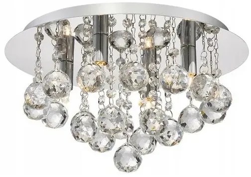 Toolight - Stropní lampa Crystal Glamour - chrom - APP403-C