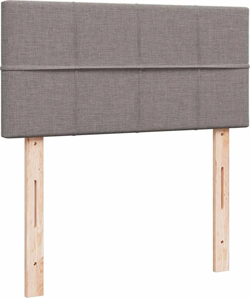Box spring postel s matrací taupe 100 x 200 cm textil 3287371