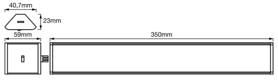 Ledvance - LED Stmívatelné podlinkové svítidlo se senzorem CORNER LED/5W/230V