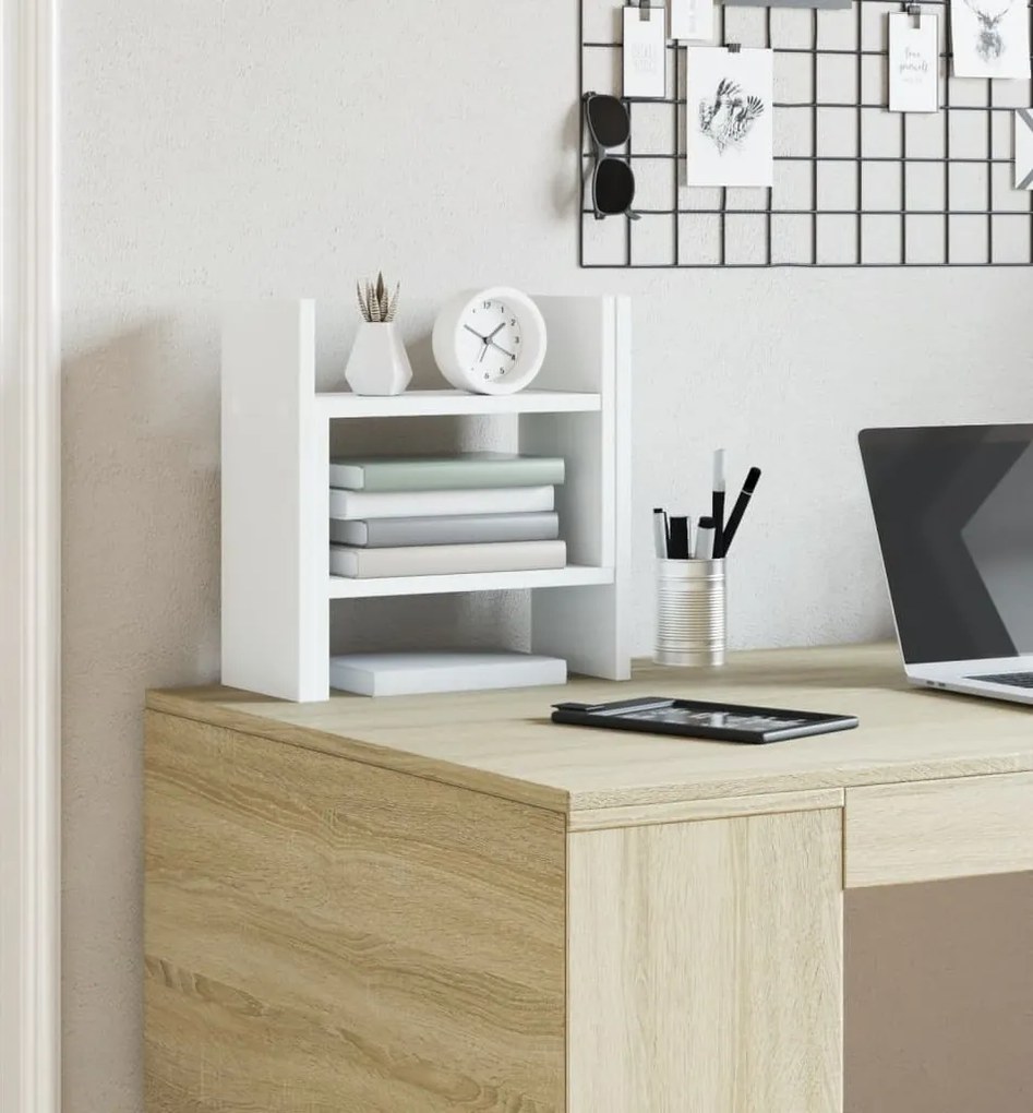 vidaXL Stolní organizér 34,5x15,5x35,5 cm kompozitní dřevo [848057] Barva: dub sonoma