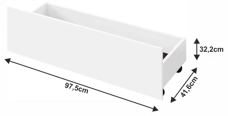 Úložný prostor pod postel (2 ks) Minea (bílá). 1016027