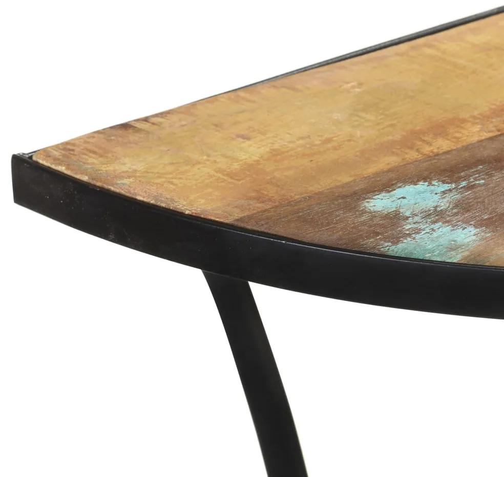 Odkládací stolek 110 x 40 x 77 cm masivní recyklované dřevo - Default Title