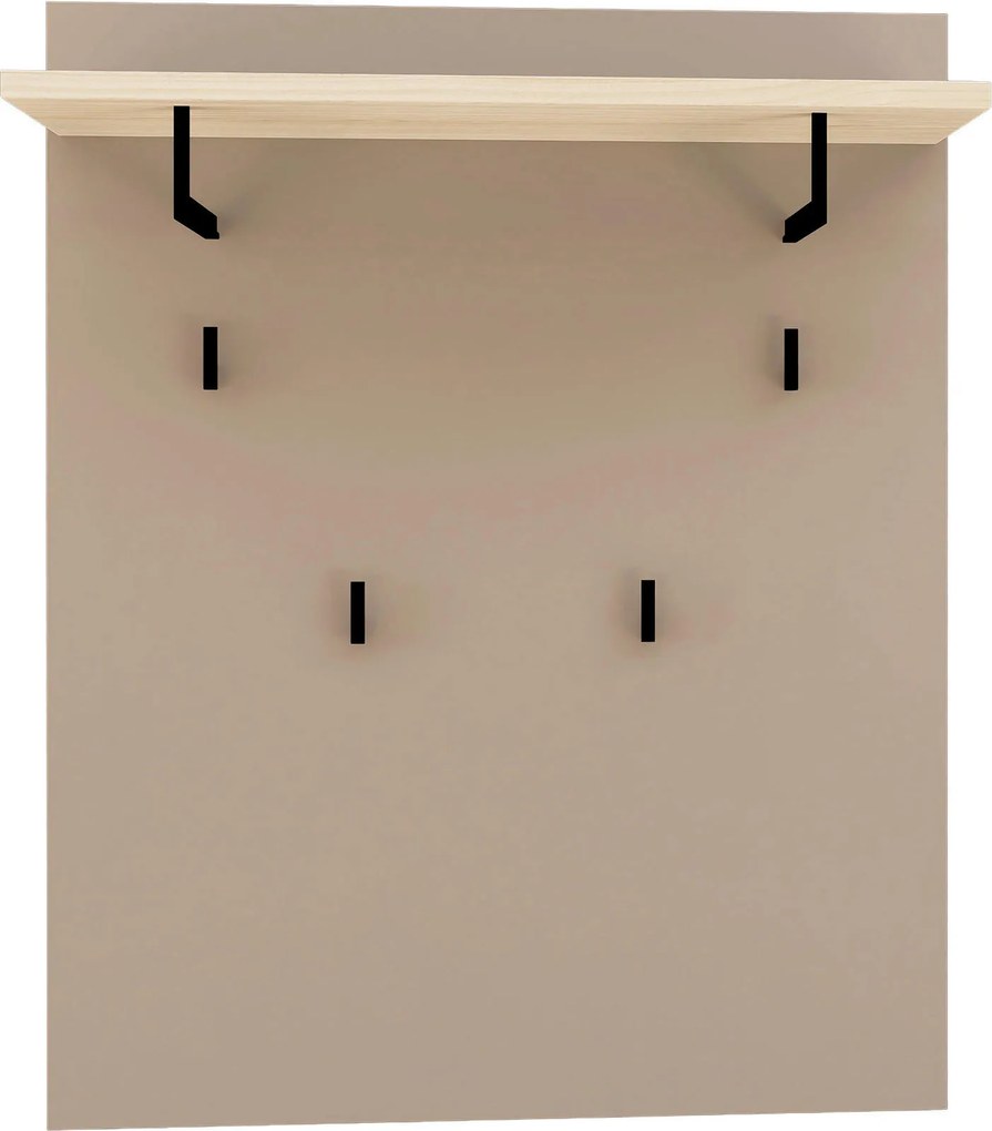 XXXLutz ŠATNÍ PANEL, šedohnědá, barvy dubu, 80/100/30 cm Voleo - Šatní panely - 002737048904