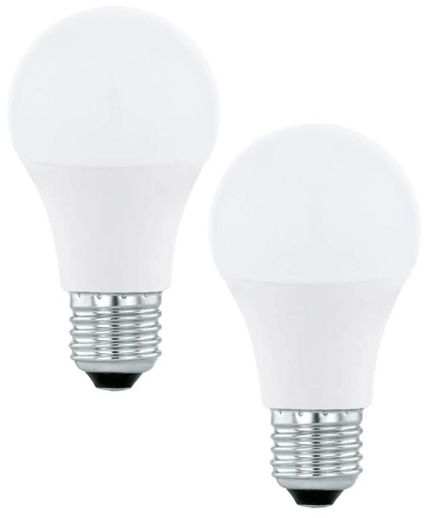 Sada 2 x LED žárovka A60, E27, 5,5 W, neutrální bílá / denní světlo Eglo EGLHTEN 11544