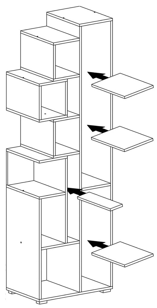 Sigma - regál SI 4 - beton