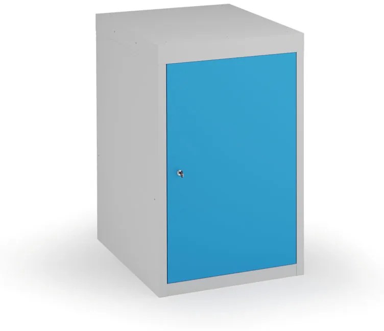 Podstavný dílenský box na nářadí s dveřmi KOVONA, bez polic, 800 x 480 x 610 mm