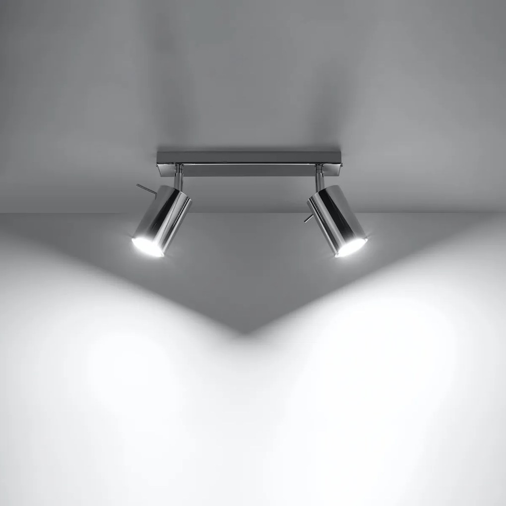 Sollux Lighting Stropní svítidlo RING 2 chrom