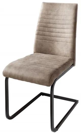 Konzolová židle Nathalie antik taupe - černá