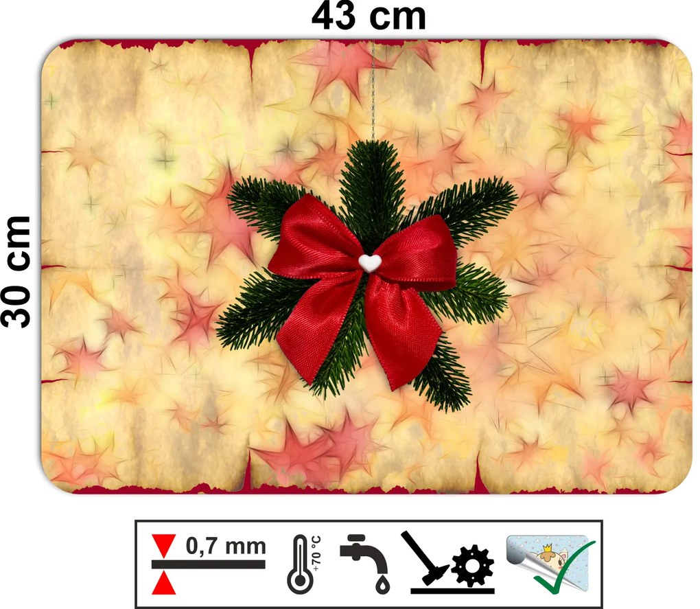 PokojovaDekorace.cz, Vánoční prostírání - 080, Ozdoba, 43x30cm