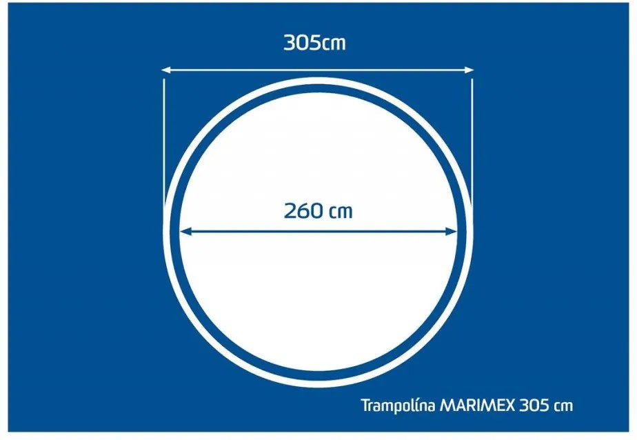 Marimex Trampolína 305 cm + vnitřní ochranná síť + schůdky