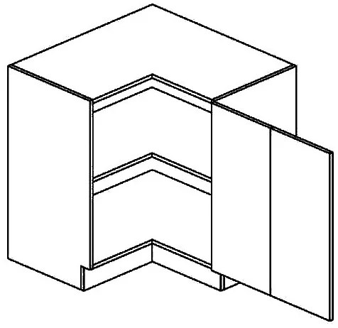 DRPP d. skříňka rohová PREMIUM de LUX 90x90 cm olše