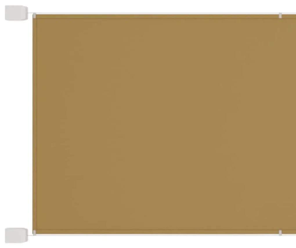 Vertikální markýza béžová 100 x 1 200 cm oxfordská látka,  148261
