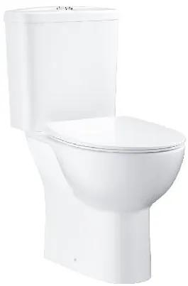 Grohe Bau Ceramic - WC kombi set s nádržkou a sedátkem Softclose, Rimless, DualFlush, alpská bílá 39942000
