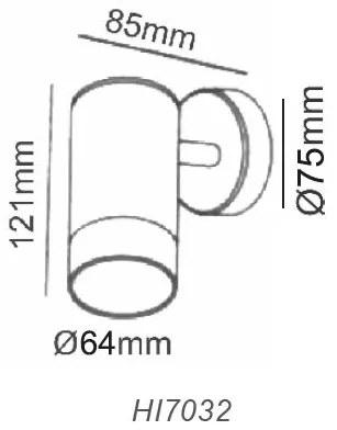 ACA Lighting Venkovní bodové svítidlo HI7032AW max. 35W/GU10/230V/IP54, bílé