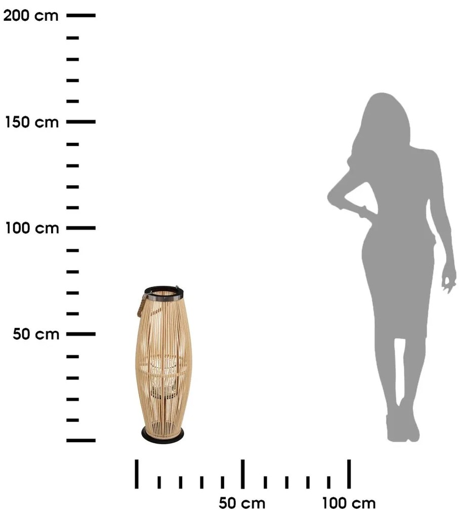 LUCERNA BAMBOO 72X27 CM BAMBUS