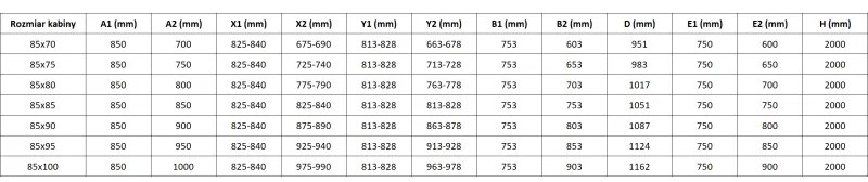 Mexen Mist-B Duo, 2-křídlý ​​výklopný sprchový kout 85 x 70 cm, čiré sklo, zlatý lesklý profil, 8A2-085-070-50-00