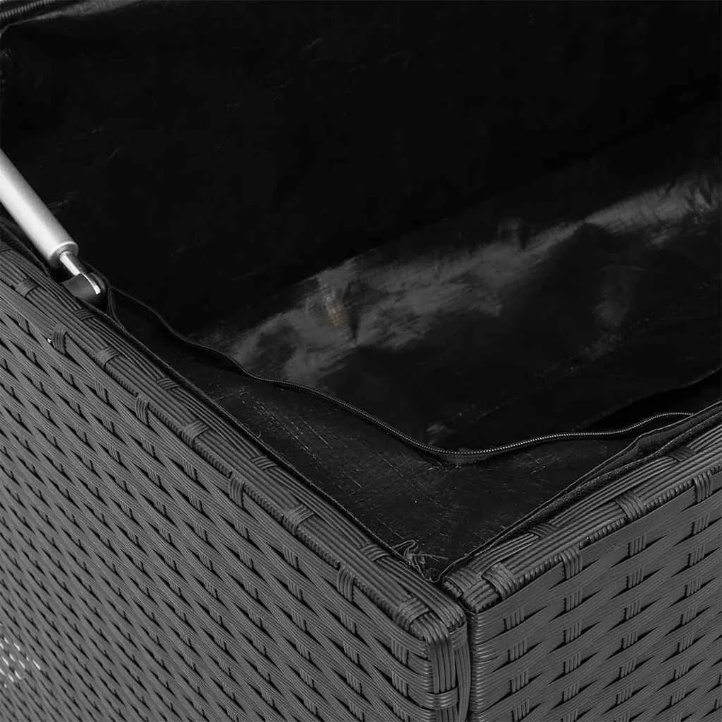 vidaXL Zahradní úložný box 110 x 50 x 58 cm polyratan [4104069] Barva: Béžová