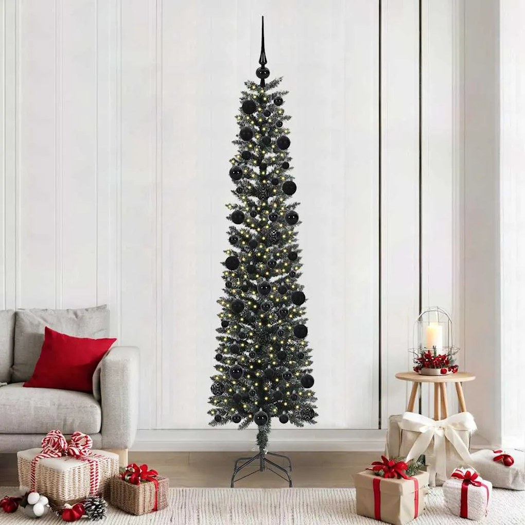 Umělý vánoční stromeček Zelená 210 cm PVC, plast a ocel 3395953