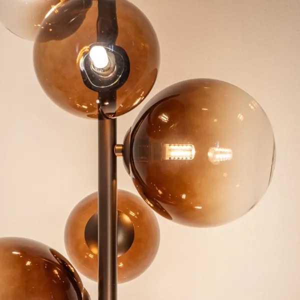 BRILAGI - LED Stojací lampa MILLA 7xG9/3W/230V hnědá/kouřová hnědá